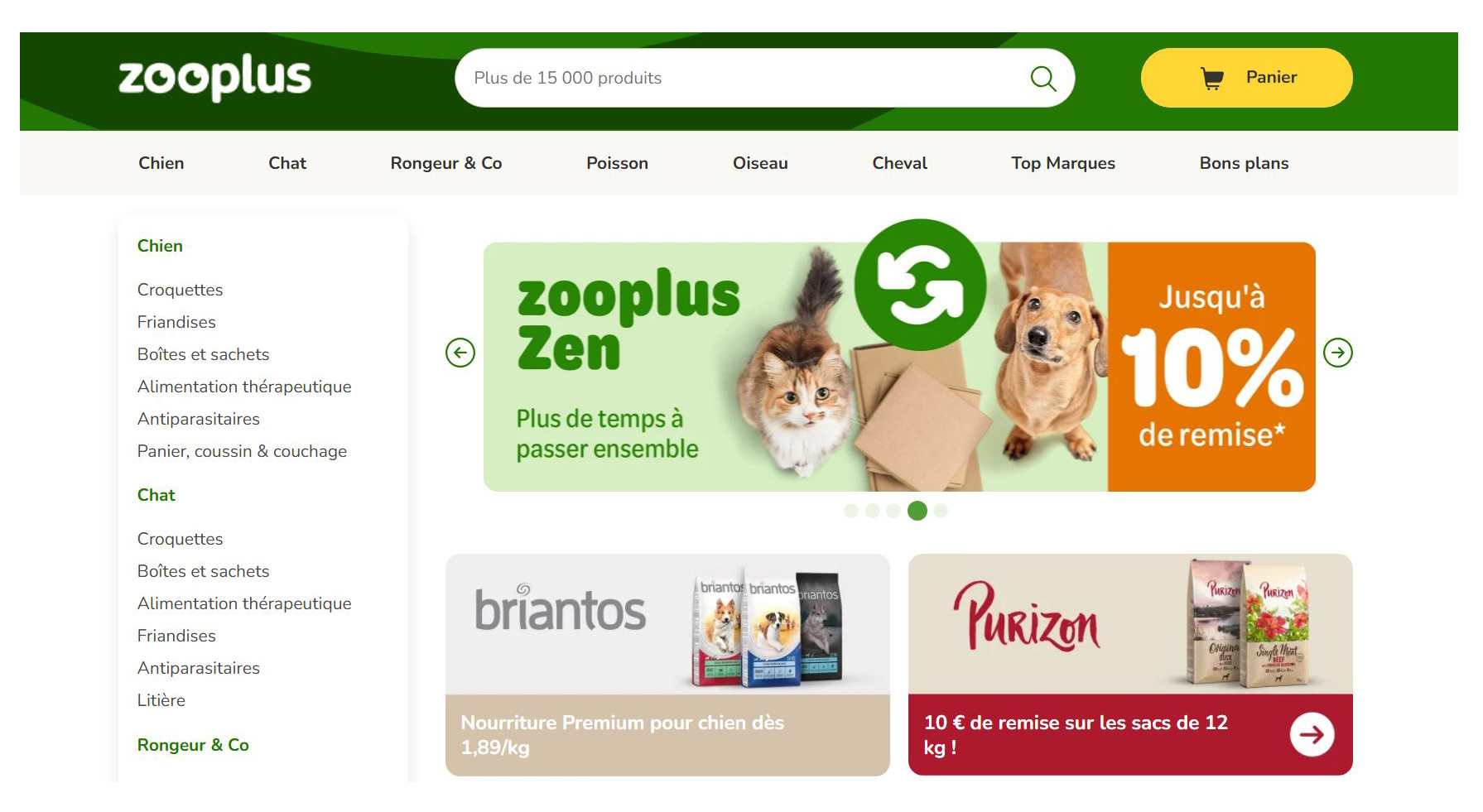 A marketplace with Zooplus - petworldwide