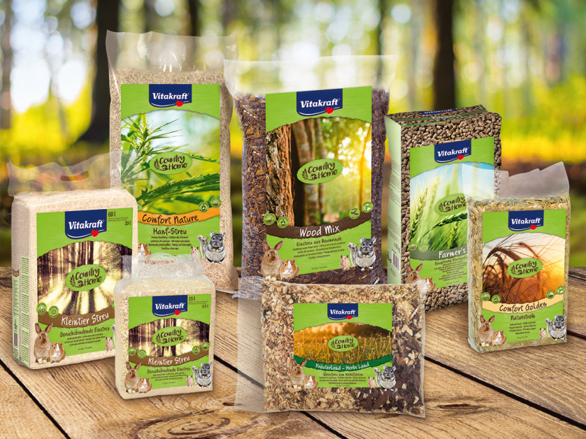 Bedding and top litter in a new des... - petworldwide